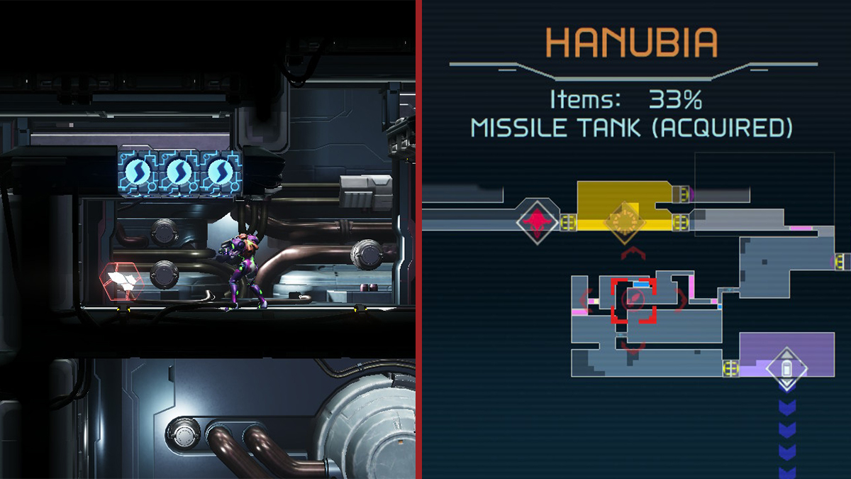 All Hanubia Missile Tank expansion locations in Metroid Dread - Gamepur
