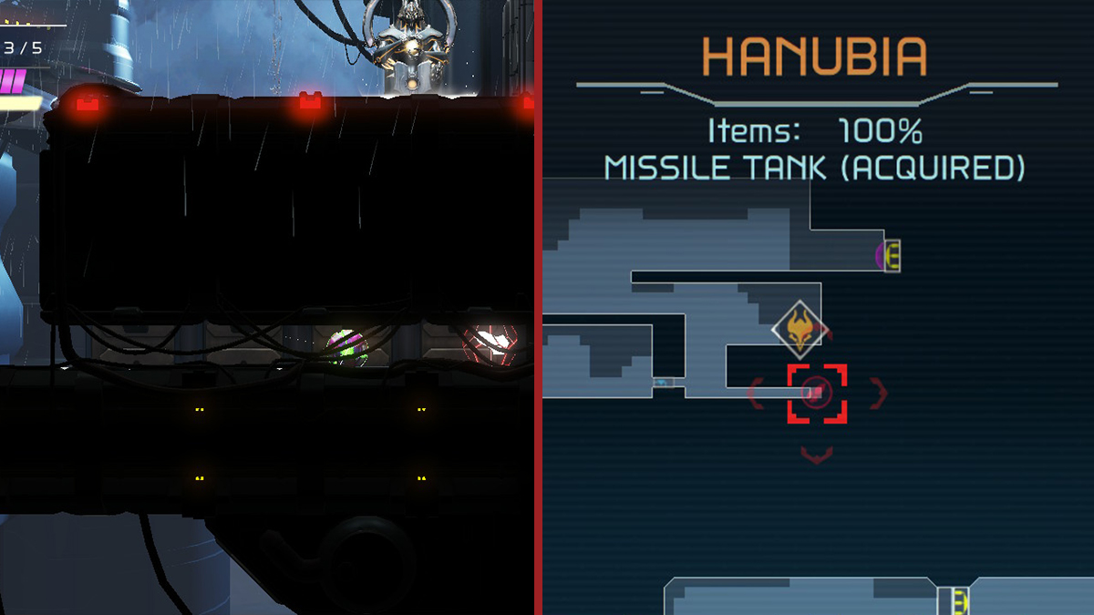All Hanubia Missile Tank expansion locations in Metroid Dread - Gamepur