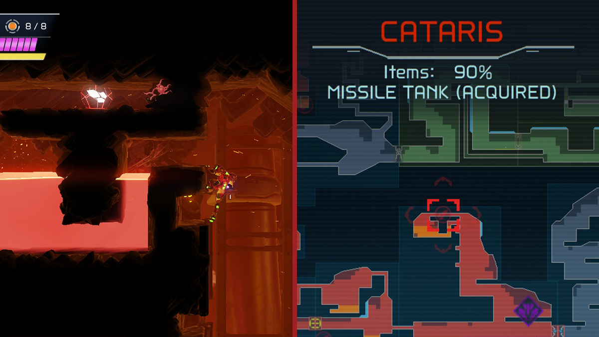 Metroid Dread Cataris items walkthrough - 100% Completion Guide - Gamepur
