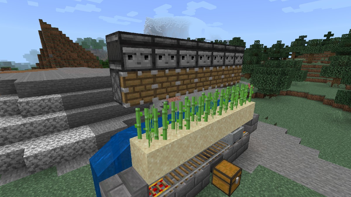 How to make an automatic sugar cane farm in Minecraft - Gamepur