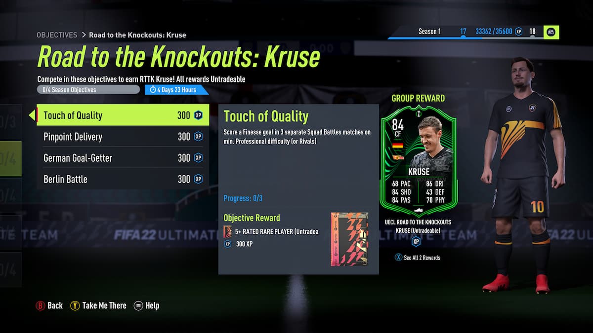FIFA 22: How to complete UCL Road to the Knockouts Max Kruse Objectives ...