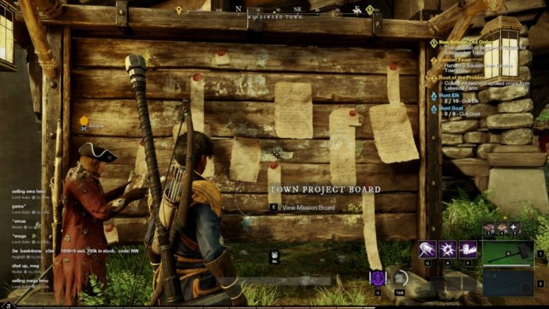 How to complete town project missions in New World - Gamepur