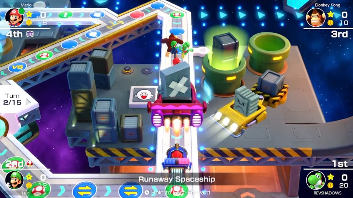 Space Land Board Guide - Mario Party Superstars - Gamepur