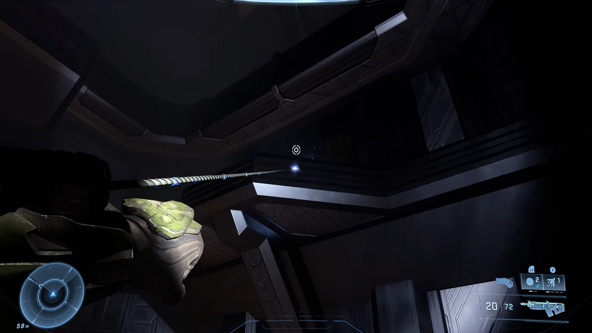 Halo Infinite Mythic Skull location - The Command Spire level - Gamepur