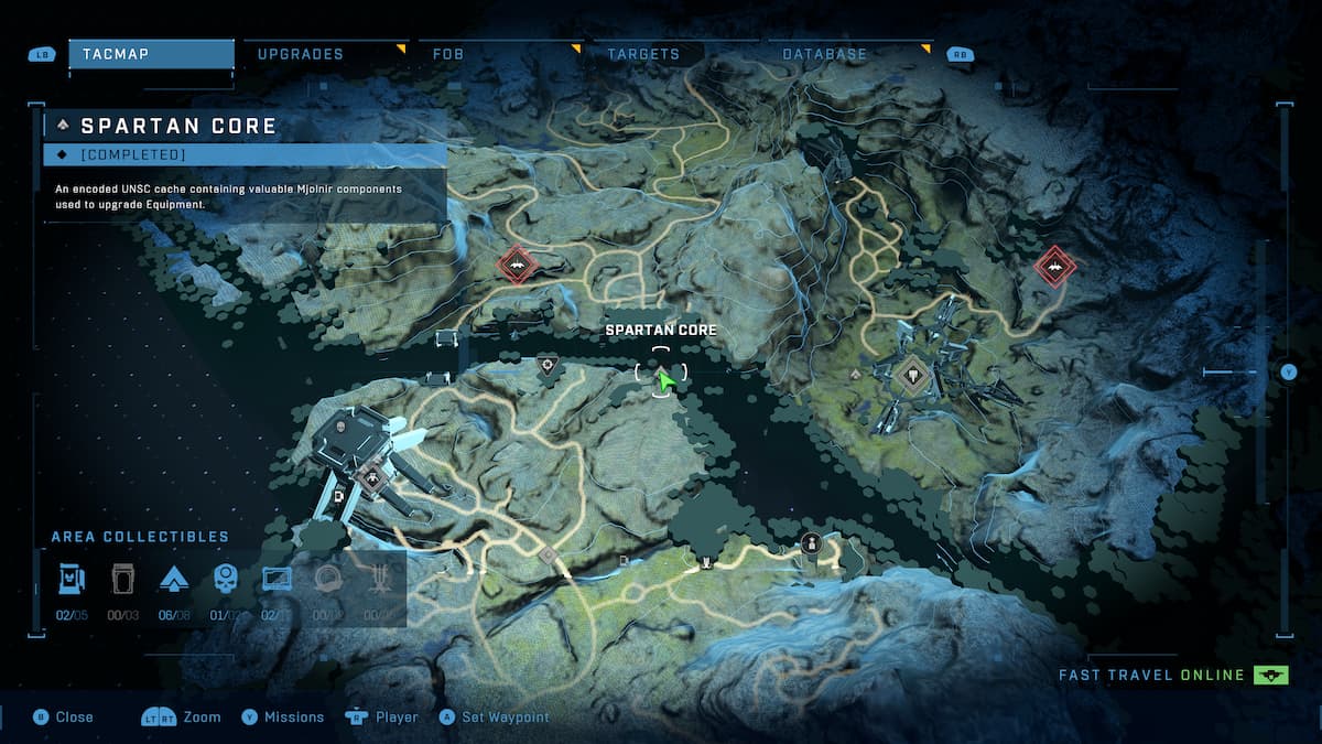 All Spartan Core location in Lockdown in Halo Infinite - Gamepur