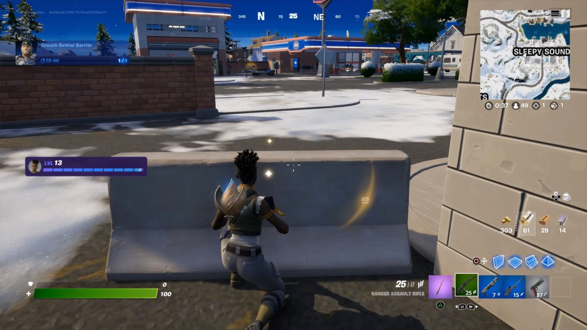 How to crouch behind a barrier in Fortnite Chapter 3 - Gears of War ...