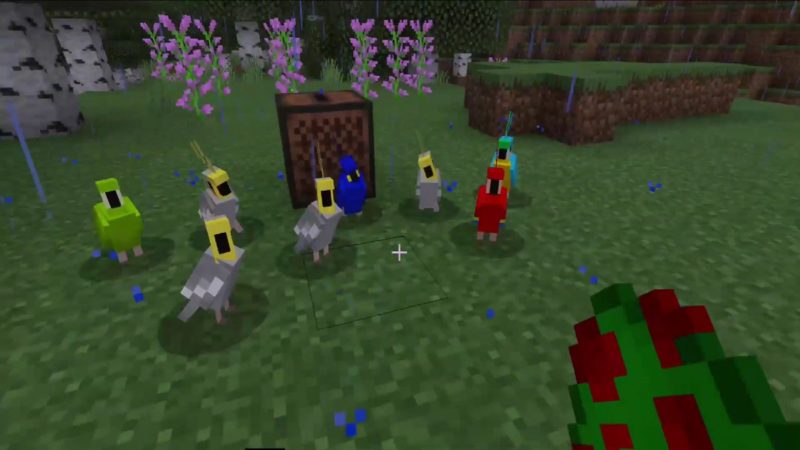 How to make parrots dance in Minecraft - Gamepur