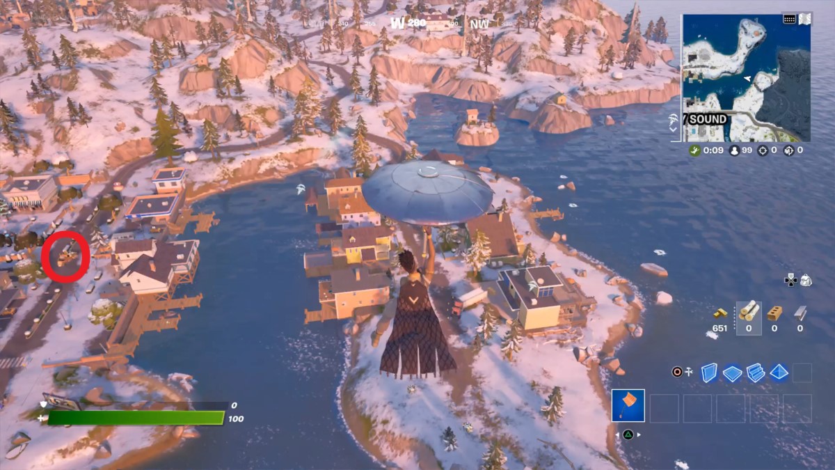 Where does Santa spawn in Fortnite Chapter 3 Winterfest 2021? - Gamepur