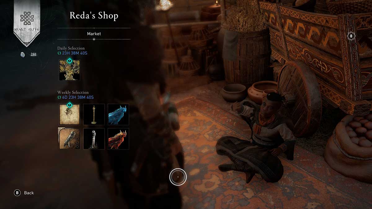 Reda is selling two dragon skins for Synin in Assassin's Creed Valhalla ...