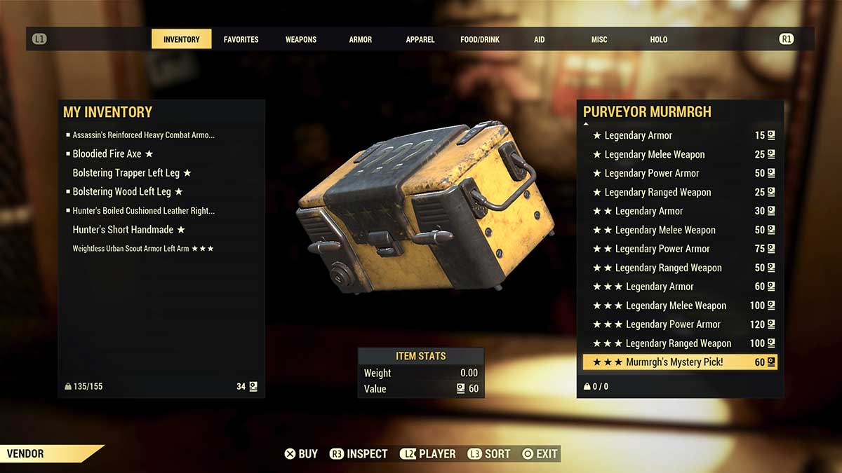 What is the Purveyor Mystery Pick event in Fallout 76? - Gamepur