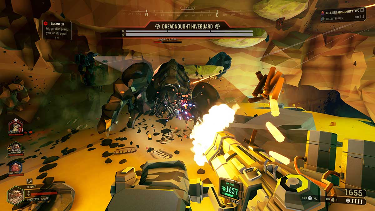 How to defeat the Dreadnought Hiveguard in Deep Rock Galactic - Gamepur