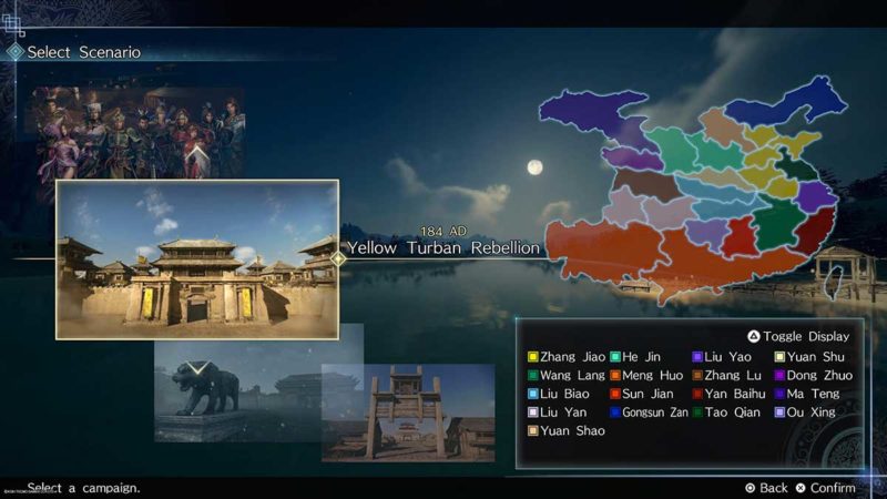 Dynasty Warriors 9: Empires campaign scenarios explained - Gamepur