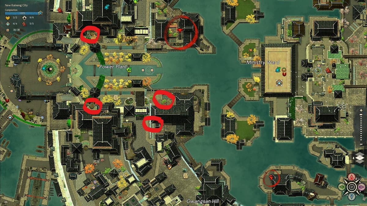 All Teleporter locations in New Kaineng City in Guild Wars 2: End of ...