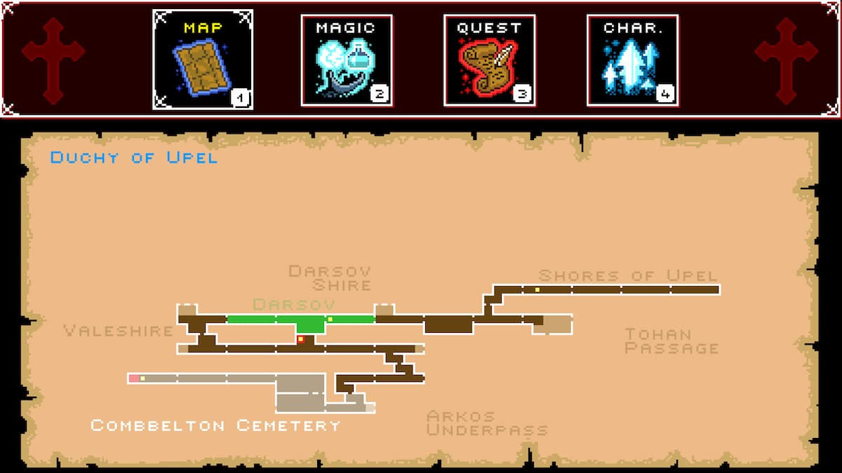 How to make the Combbelton Cemetery jump in Infernax - Gamepur