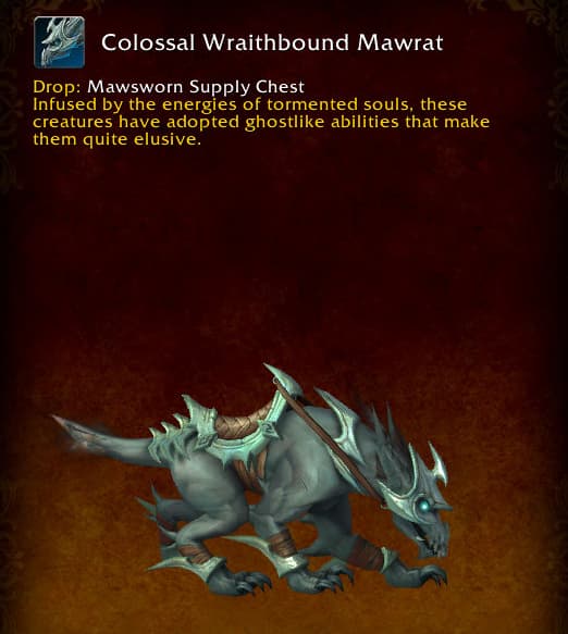 All Mawrat mounts in World of Warcraft Patch 9.2 and how to obtain them ...
