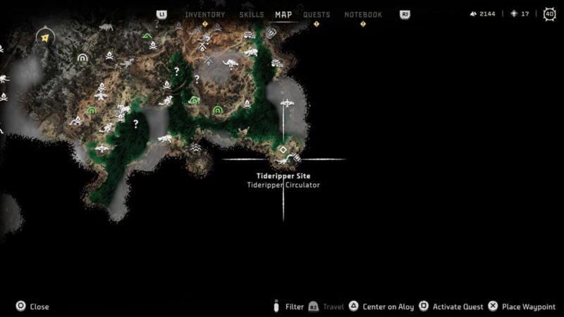 All Tideripper sites in Horizon Forbidden West - Gamepur