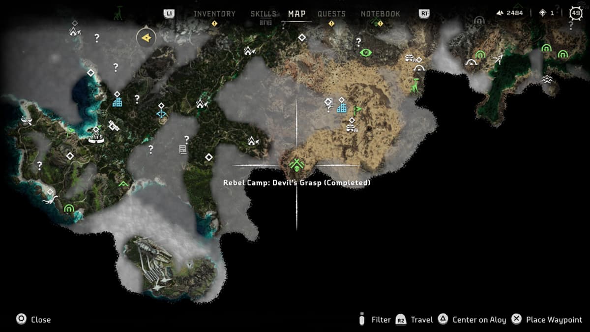 All Rebel Camp locations in Horizon Forbidden West - Gamepur