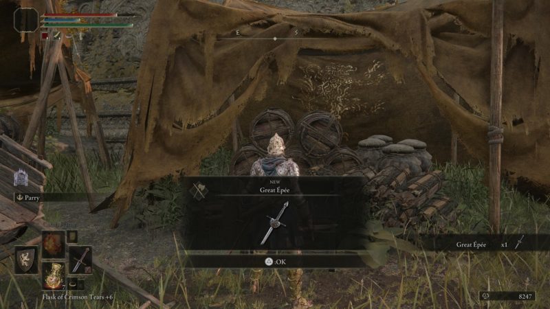 Where to find the Great Épée sword in Elden Ring - Gamepur