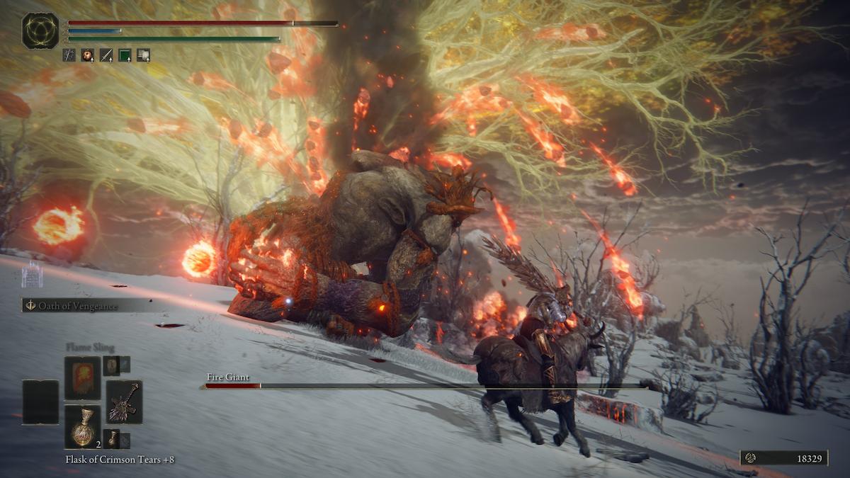 How to defeat the Fire Giant in Elden Ring - Gamepur