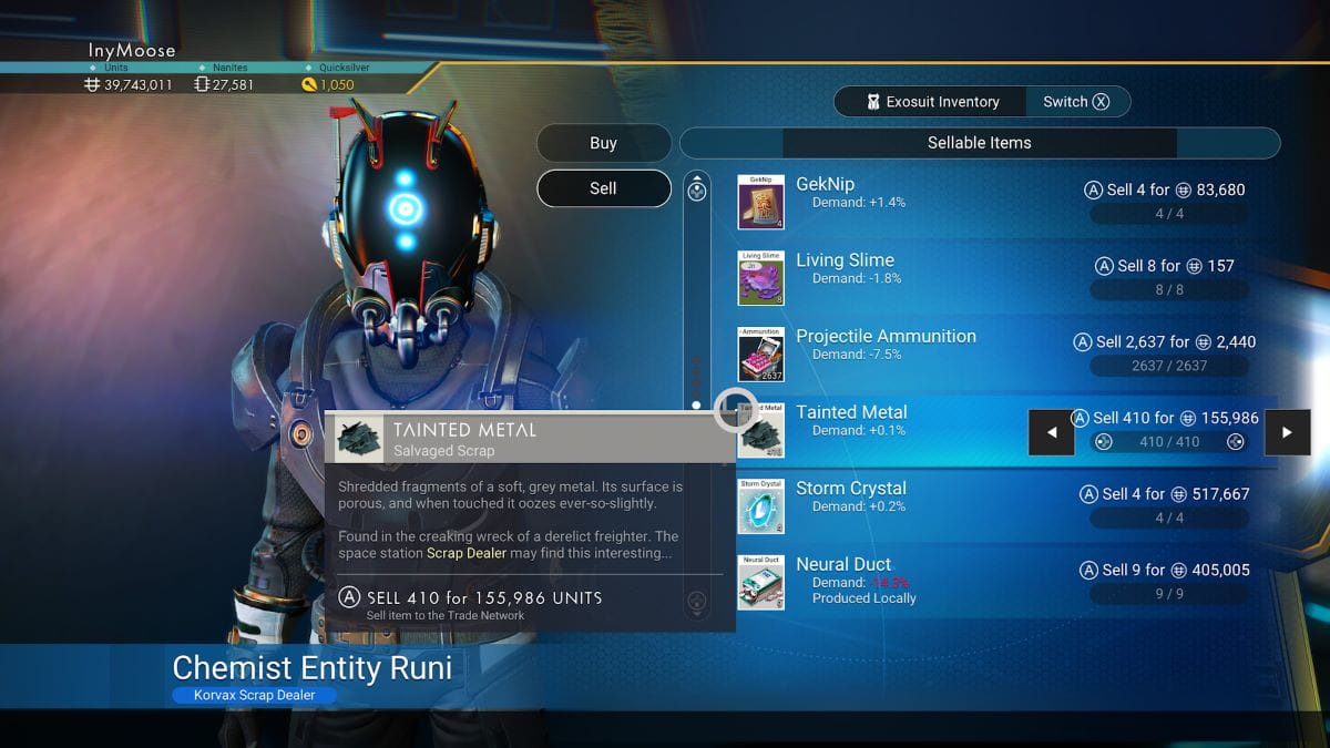 What does the Scrap Dealer do in No Man's Sky, and are the missions ...