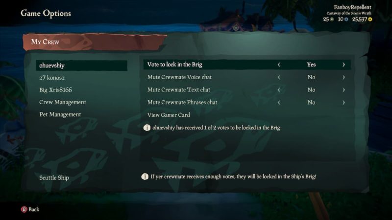 How to throw people in the brig in Sea of Thieves - Gamepur