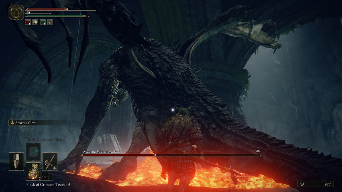 How to defeat Magma Wyrm Makar in Elden Ring - Gamepur