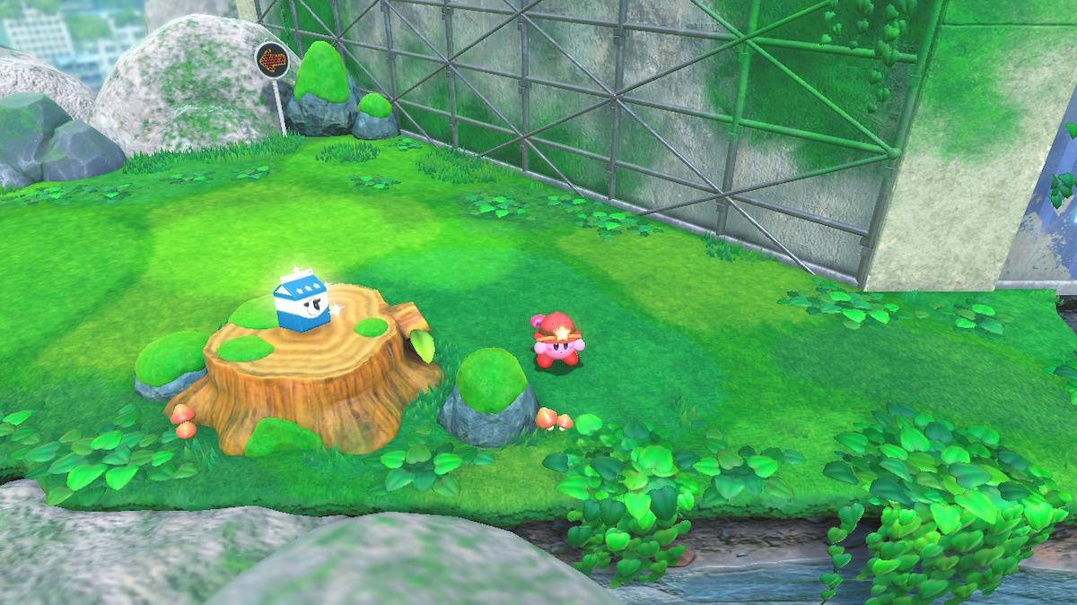 All Tree Stump Snack locations in Rocky Rollin' Road in Kirby and the ...