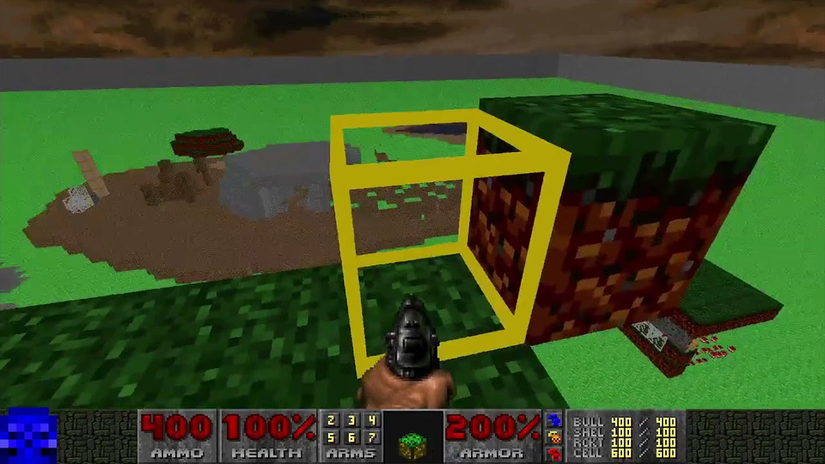 Doom gets Fortnite building in new Voxel Violence mod - Gamepur