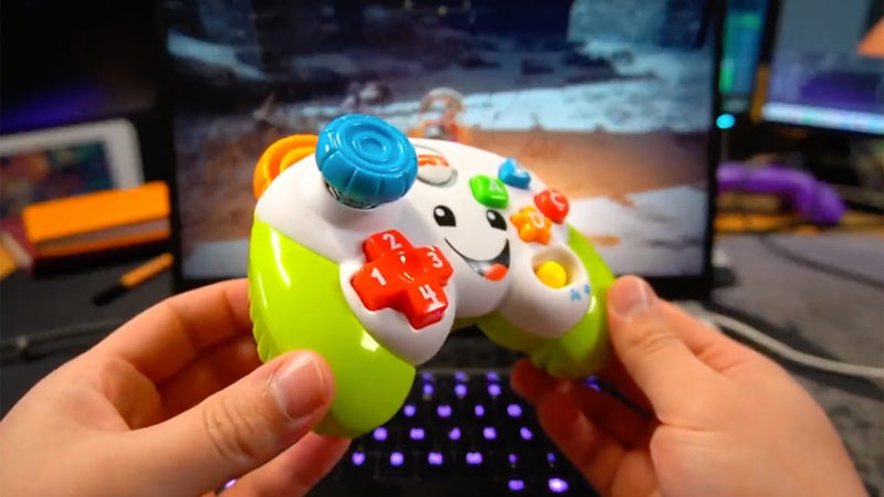 Fisher-Price controller toy modded to play games like Elden Ring and ...