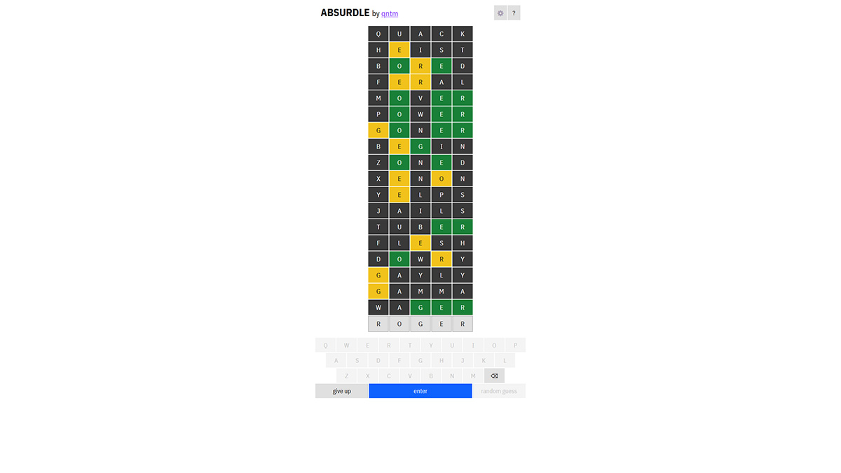 How and where to play Absurdle - Gamepur