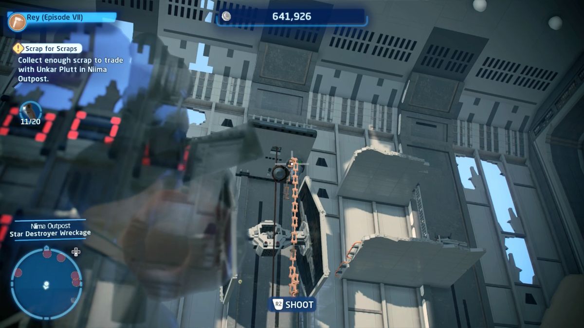 How to get the Kyber Brick in the Star Destroyer wreckage in Lego Star ...