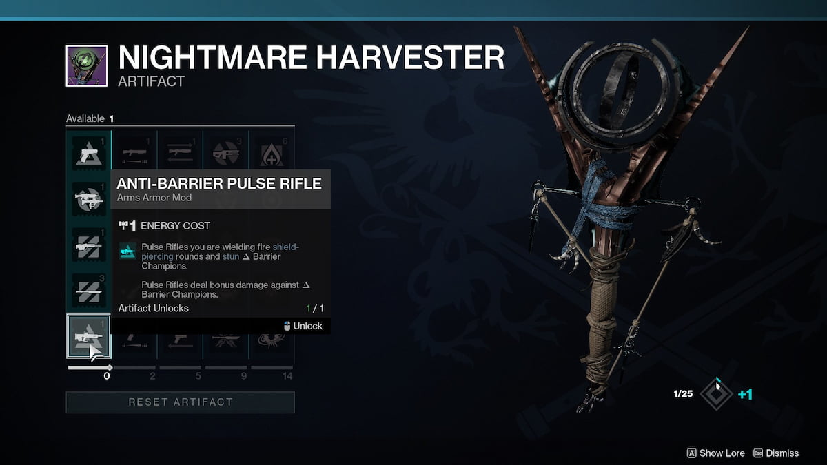 How to get Season of the Haunted artifact Nightmare Harvester in ...
