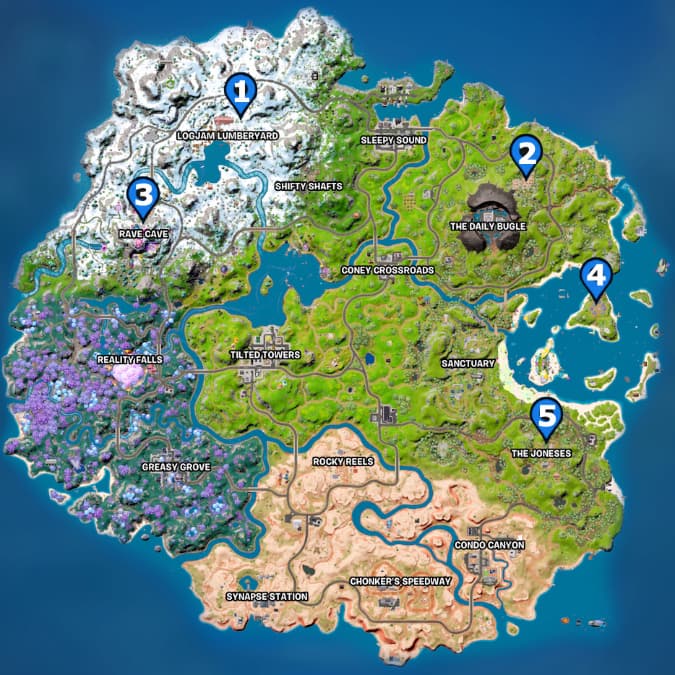 All Exotic weapon locations in Fortnite Chapter 3 Season 3 - Gamepur