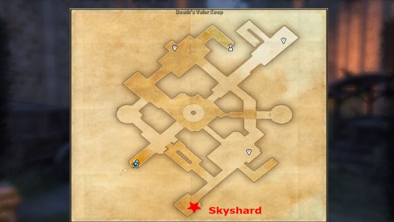 Where to find the Skyshard in Death's Valor Keep in Elder Scrolls ...