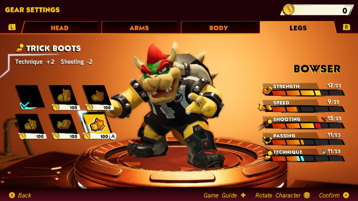 Every attribute and how they work in Mario Strikers: Battle League ...