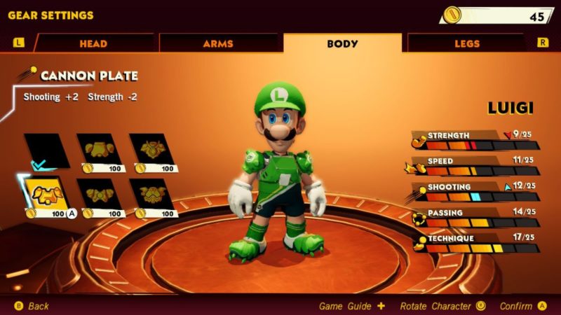 The best Luigi gear builds in Mario Strikers: Battle League - Gamepur