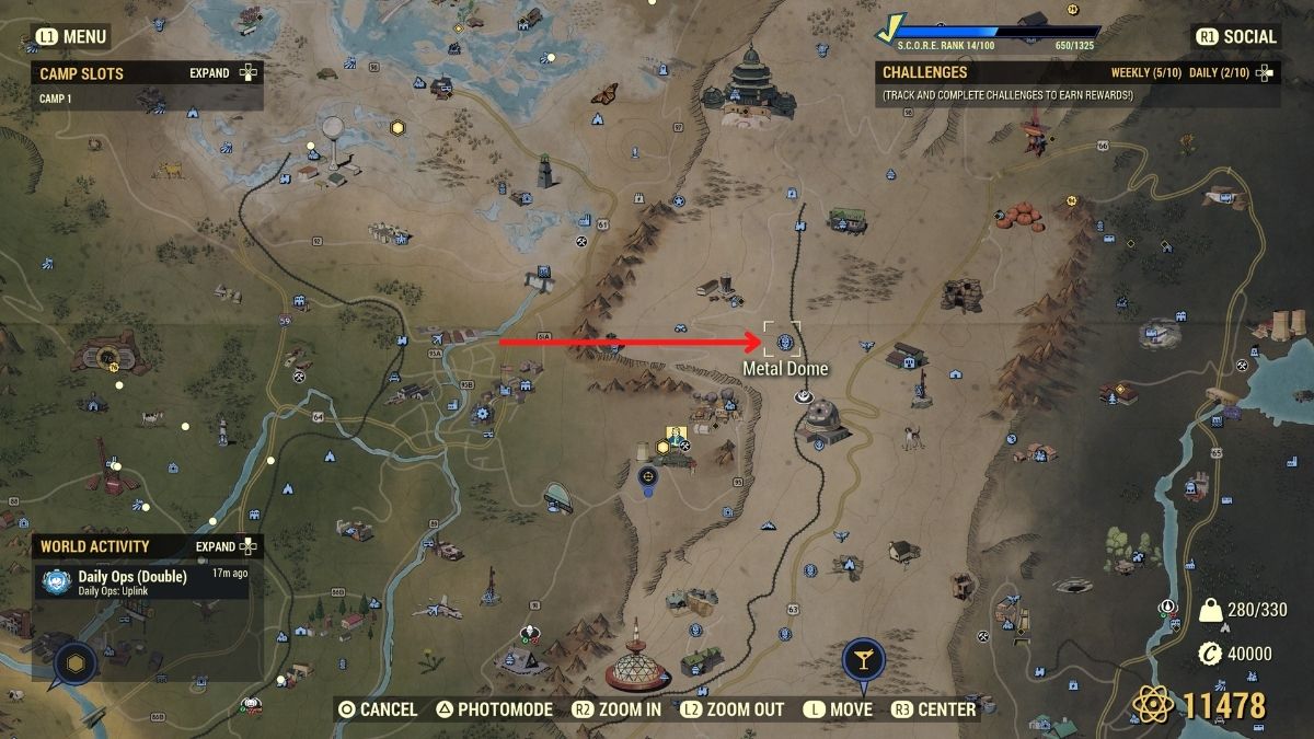 Where to find the Metal Dome in Fallout 76 - Gamepur