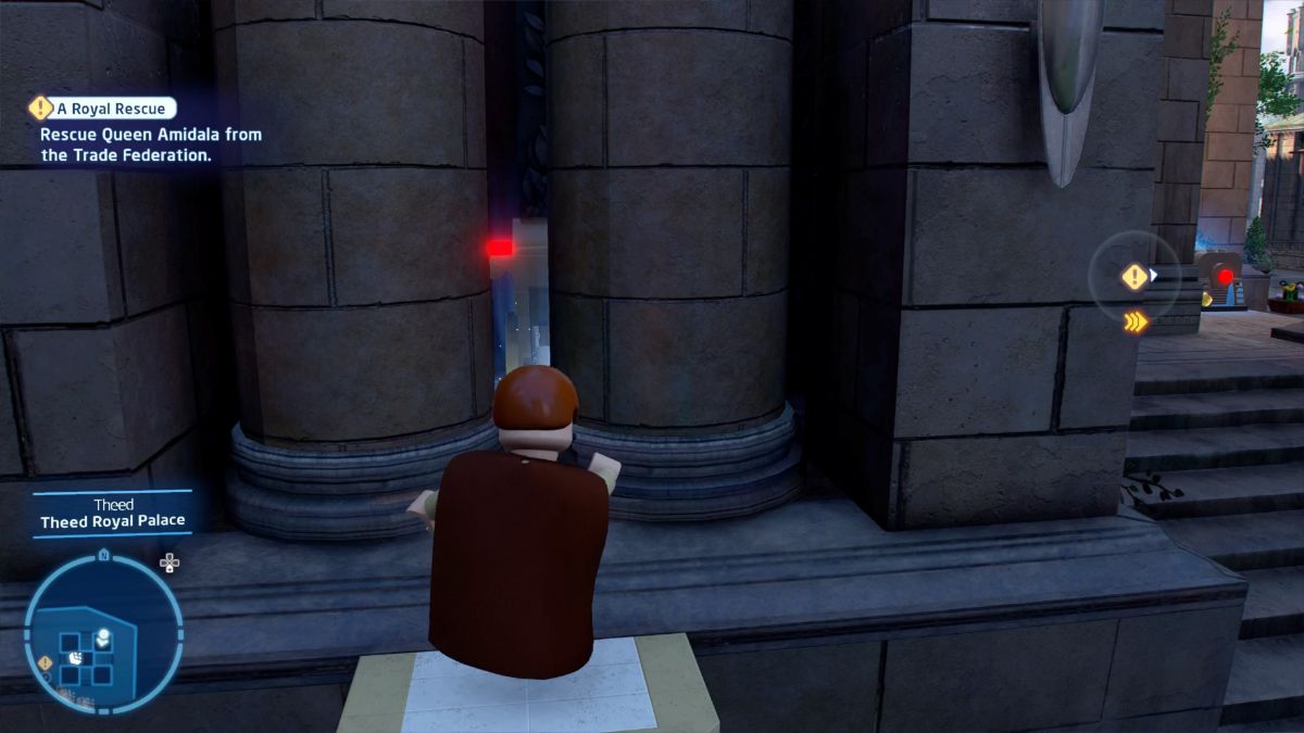 How to get the Kyber Brick in a cage in Theed Royal Palace in Lego Star ...