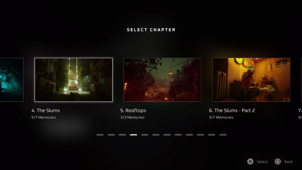 How to replay chapters in Stray - Gamepur