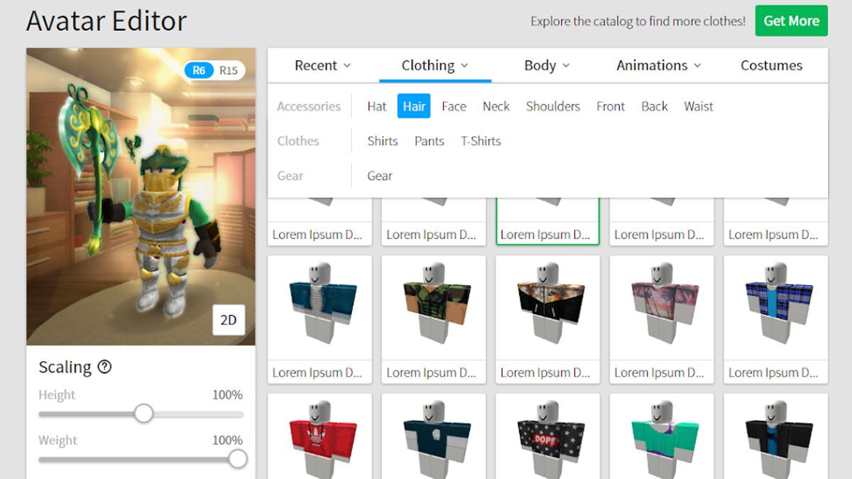 How to edit your avatar in Roblox - Gamepur
