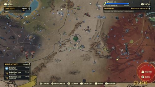 Spruce Knob Lake location in Fallout 76 - Gamepur