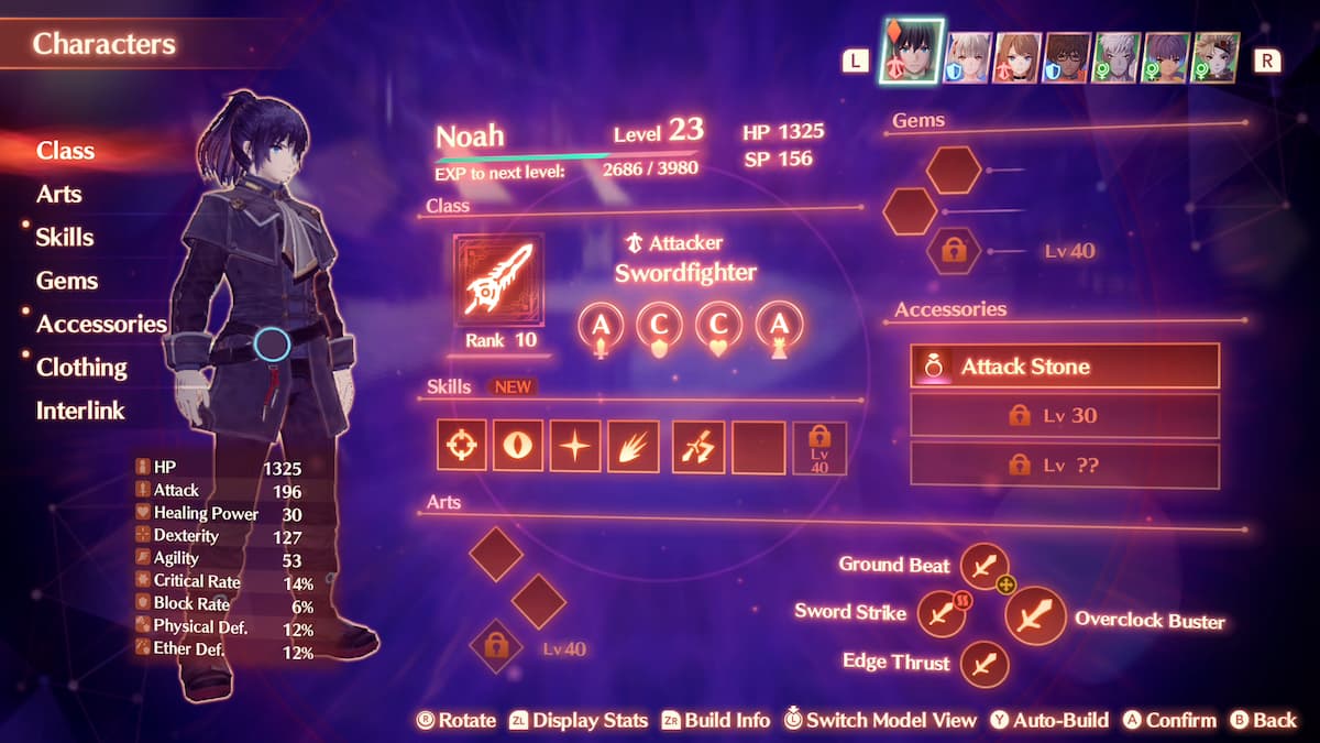All class categories in Xenoblade Chronicles 3 - Gamepur
