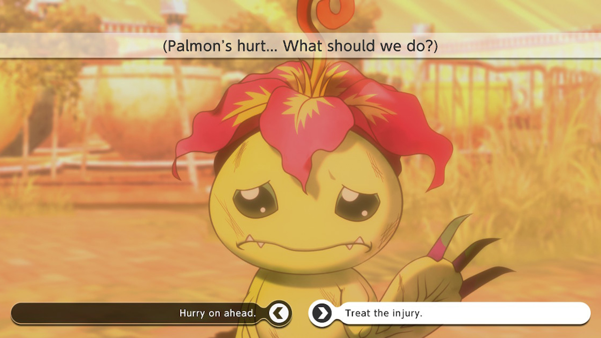 Should you treat the injury for Biyomon, Patamon, and Palmon in Digimon ...