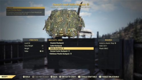How to get the Safari Crocolossus Backpack in Fallout 76 - Gamepur
