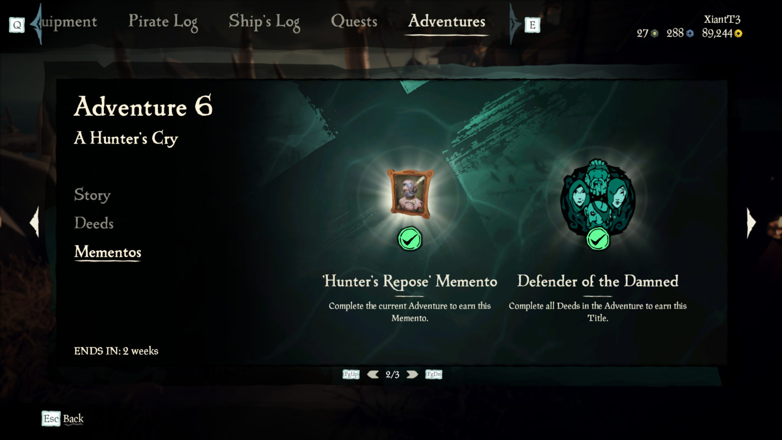 All A Hunter's Cry rewards in Sea of Thieves and how to get them - Gamepur