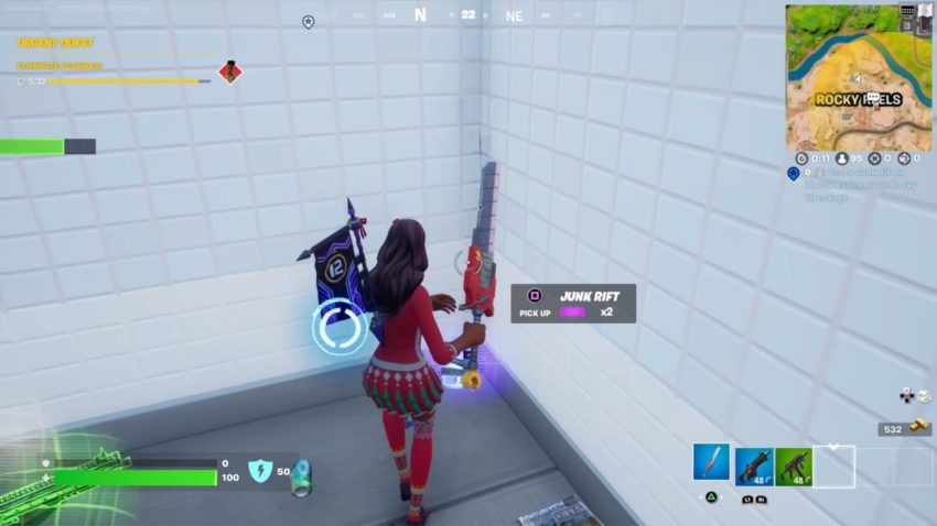 How to use a Junk Rift in Wreck Ravine or at Rocky Wreckage in Fortnite ...