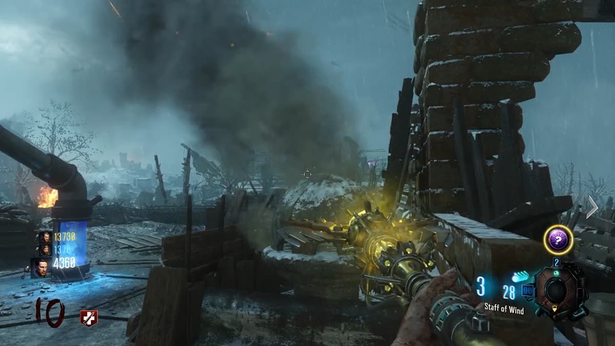 How to create the Call of Duty: Black Ops 3 Zombies Origins Wind Staff: Code, How to Upgrade ...