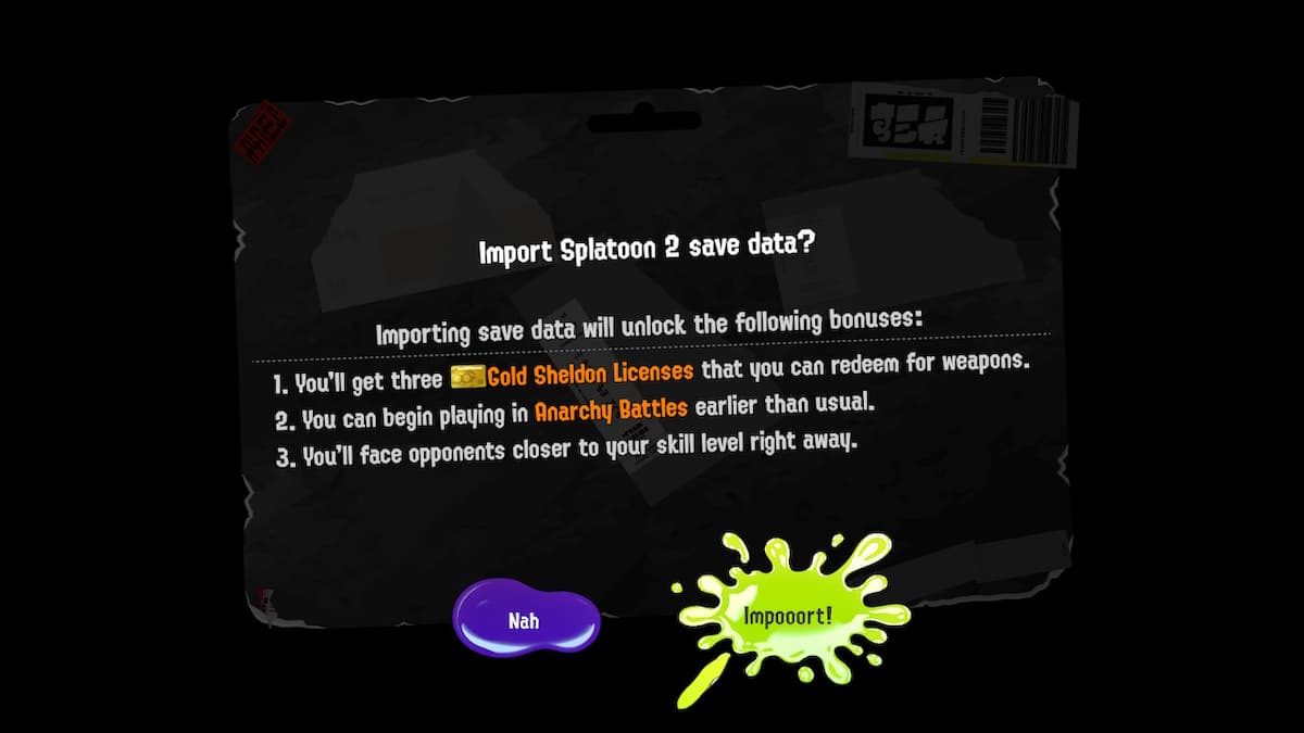 How to import Splatoon 2 save data in Splatoon 3 – perks and rewards - Gamepur