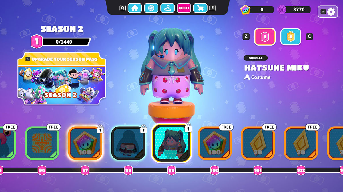 How to get the Hatsune Miku skin in Fall Guys - Gamepur