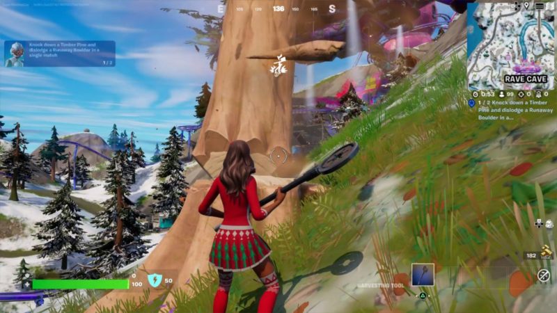 Where to find Timber Pines and Runaway Boulders in Fortnite Chapter 3 ...